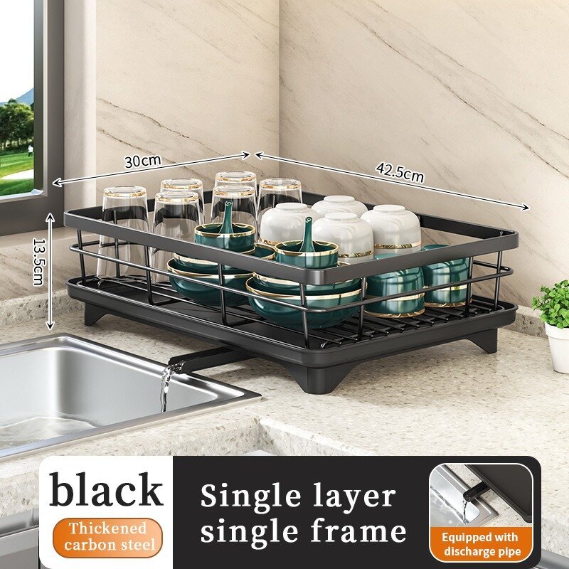 Кросс-бордерная сушилка для посуды, подставка для тарелок, хранение палочек для еды, органайзер для чашек, многоярусная подставка для тарелок, подставка для разделочной доски, кухонная подставка для хранения