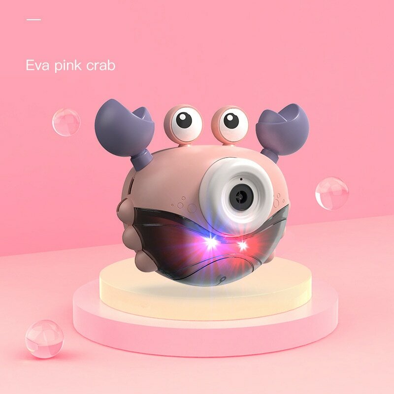 Камера пена дует игрушки для детей автоматическая мыльная пена машина электрическая музыка светло лето на открытом воздухе детские игрушки пена (розовый)