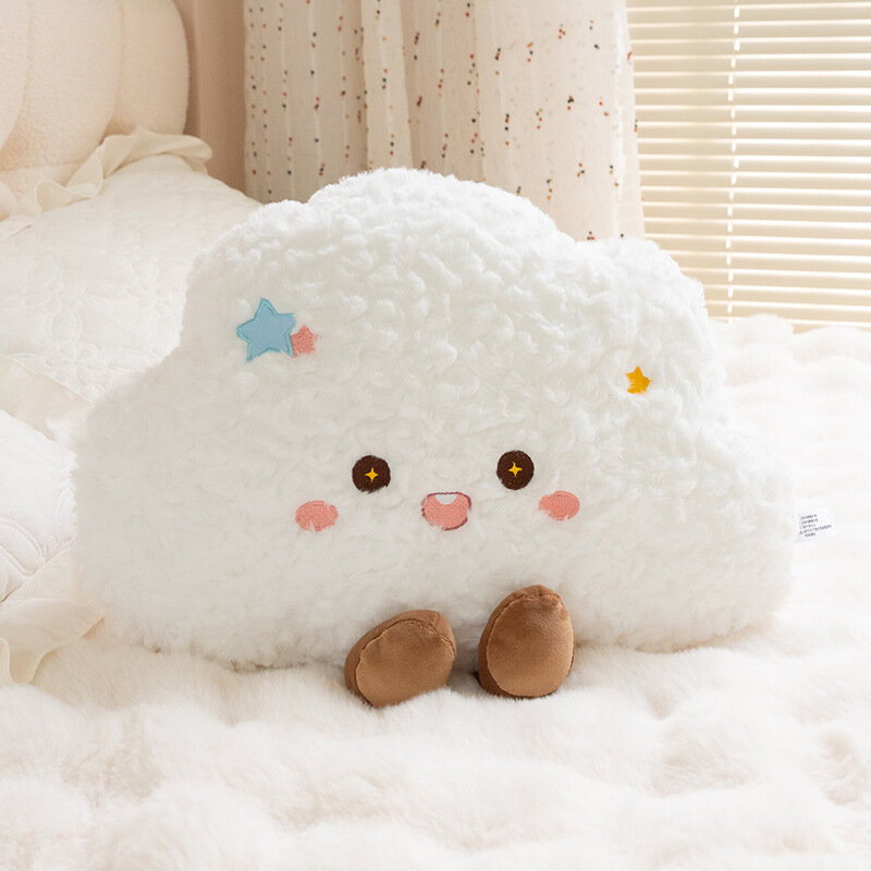 Милая подушка в виде облака для девочки, подарок на день рождения, спящая кукла, плюшевая игрушка, подушка для сна
