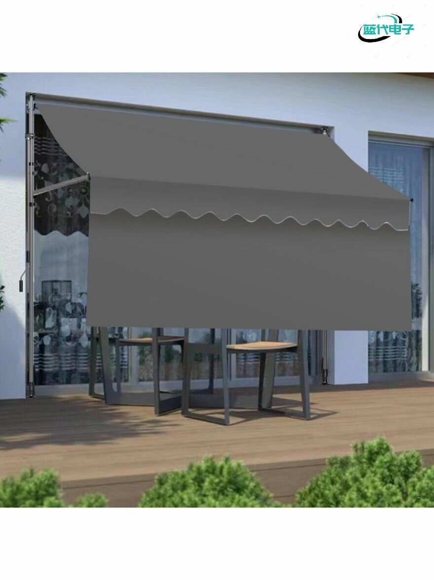 Выдвижная маркиза премиум для террас и балконов, ширина 200 250 300 см