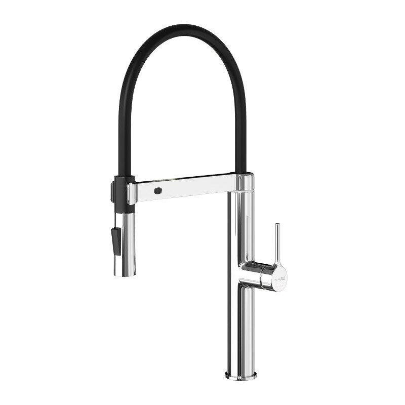 Смеситель для кухни WasserKRAFT A8817 хром, с гибким изливом, сенсорный, латунь