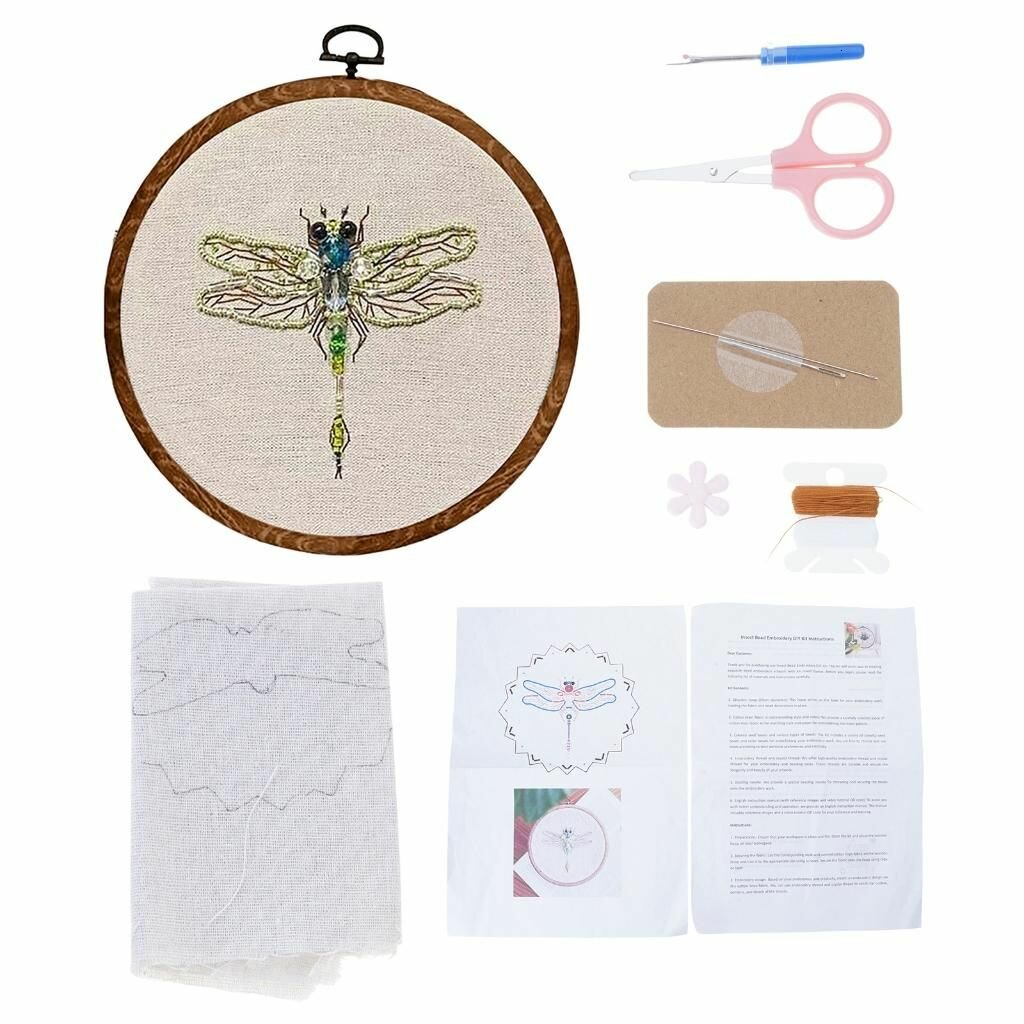 Набор для вышивания для начинающих, - костюм стрекозы