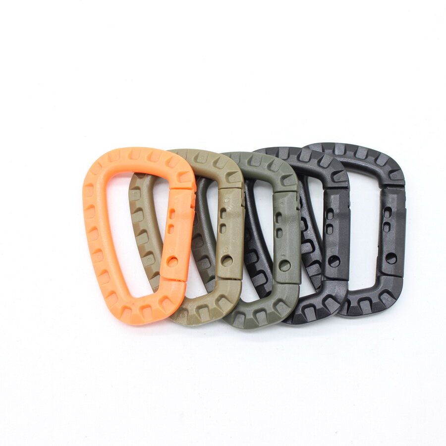 5 штук 8,5 см тактический рюкзачный застежка-карabinер пластиковый крюк D-образный