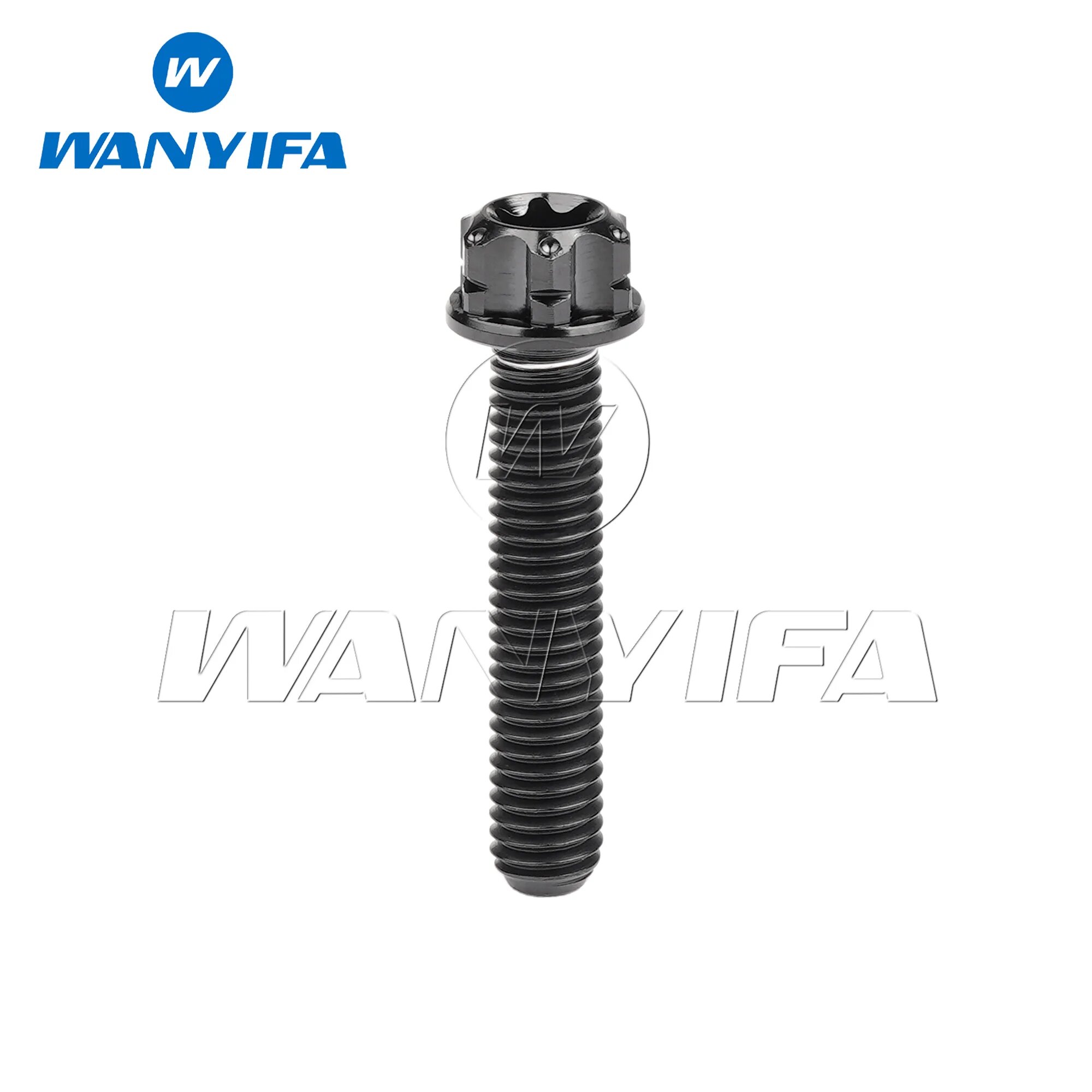 Титановый болт Wanyifa M5X6 90 мм Black, 85mm