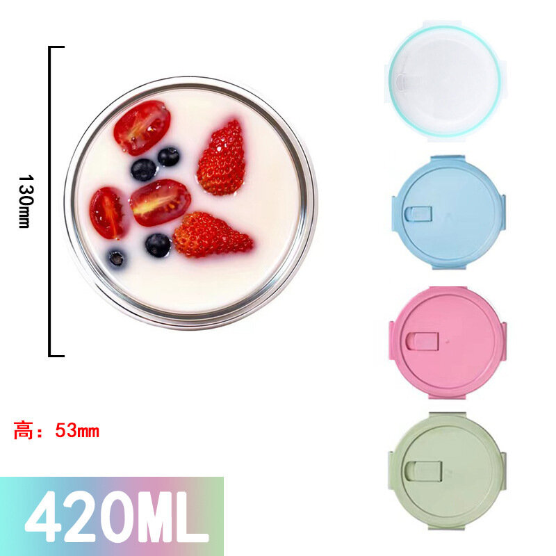 Стеклянная ланч-бокс для холодильника, микроволновой печи, офисного использования, портативная с крышкой, герметичная, ланч-бокс для студентов, контейнер для свежести, бенто-бowl