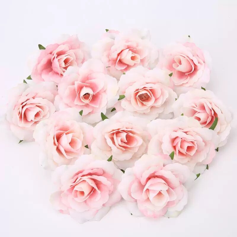 Искусственные головки роз, шелковые розы, искусственные цветы, материалы для самостоятельного изготовления венков,