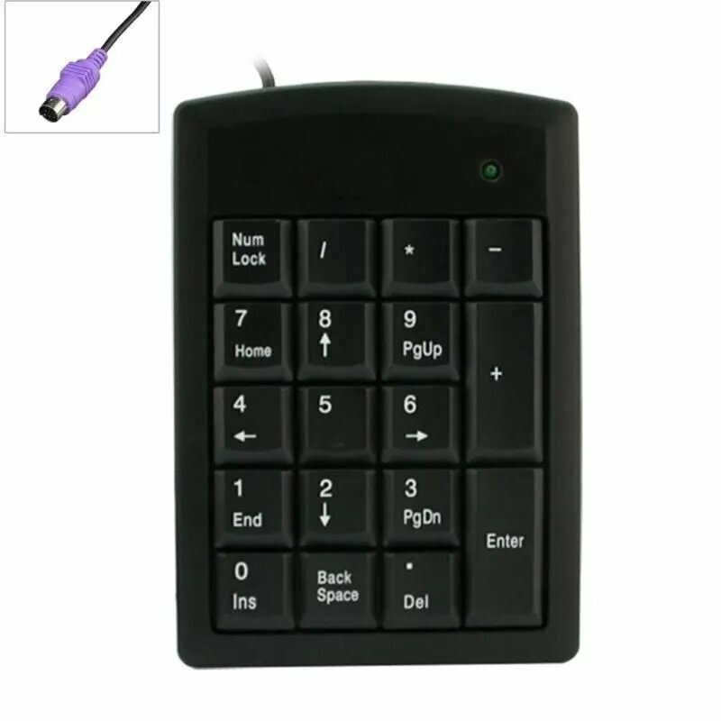 Цифровая клавиатура USB с 18 кнопками, - Интерфейс PS2