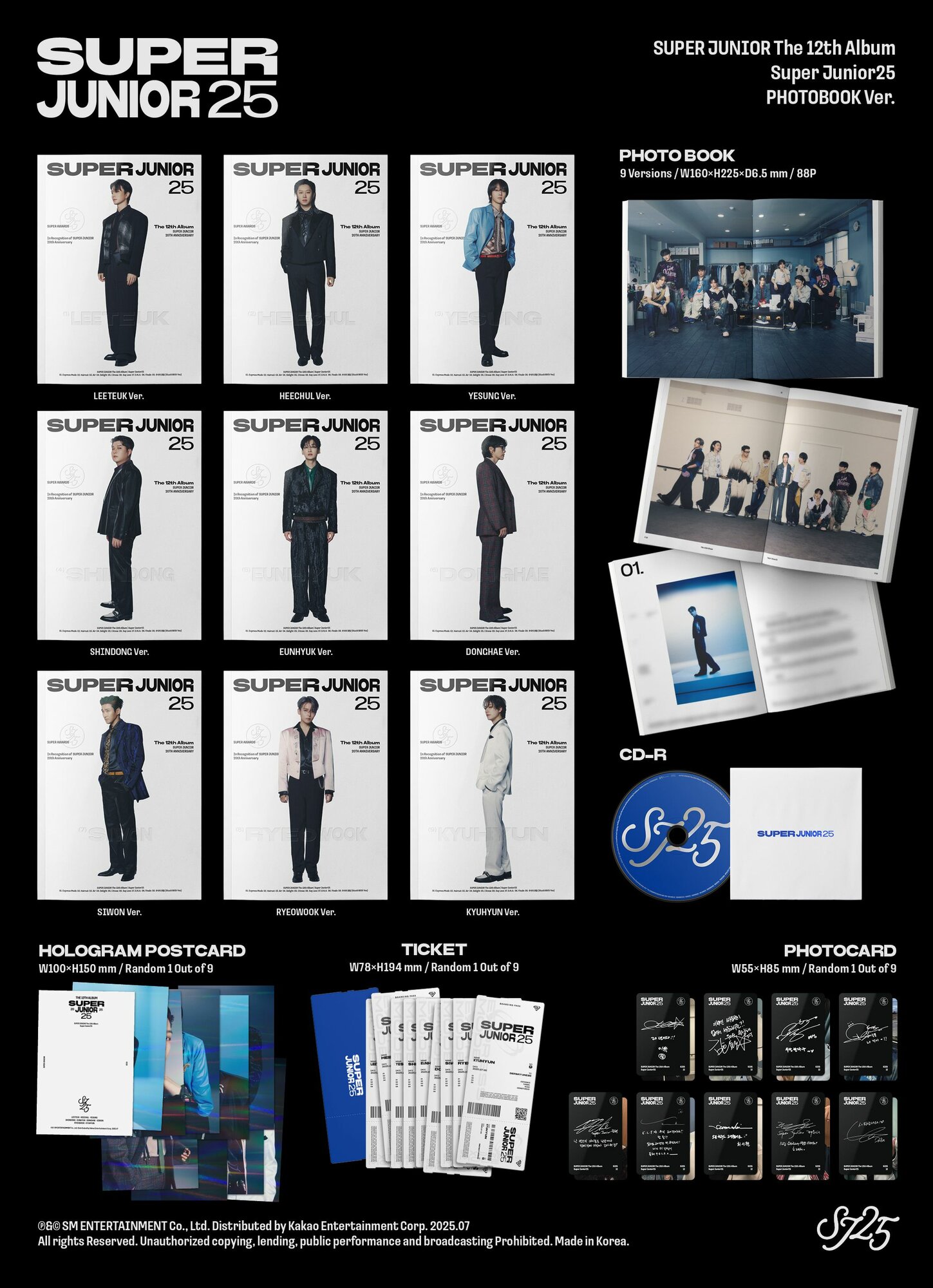 Альбомы SUPER JUNIOR - 25 12th Album-ROMIKY