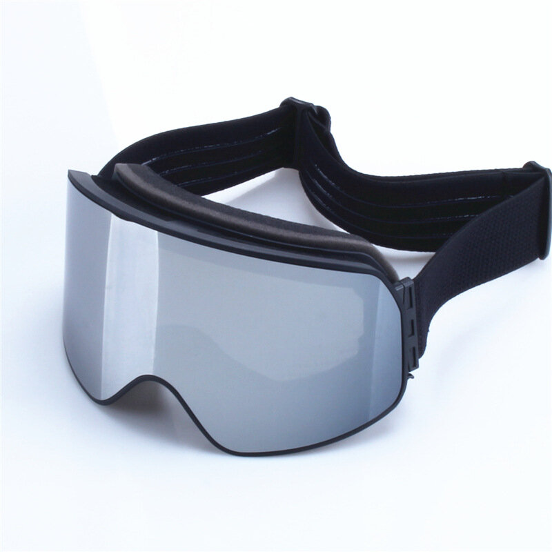 Большие унисекс лыжные очки с асферической линзой, противотуманные, для активного отдыха, ветрозащитные, с возможностью установки диоптрий