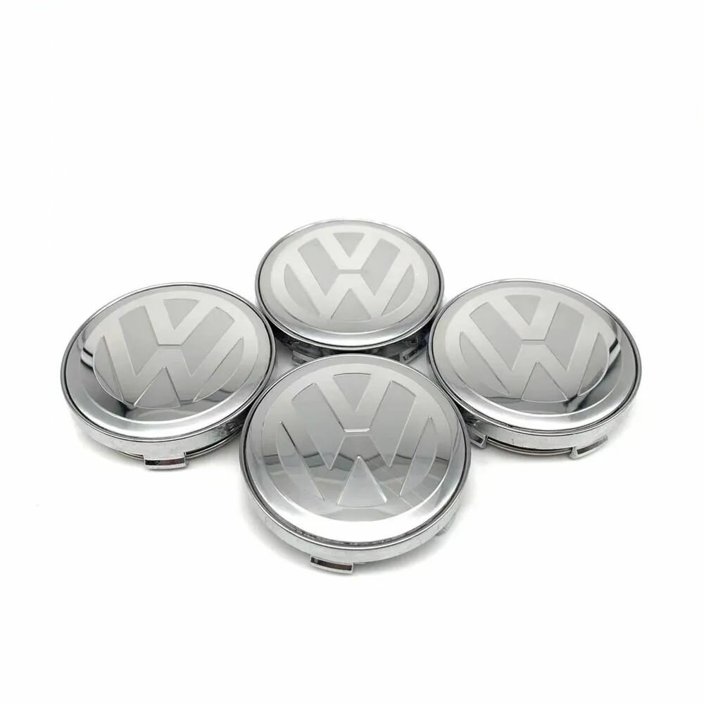 Колпачок на ступицу литого диска на автомобили Volkswagen / фольксваген, размер 60/56/10 мм, комплект 4 штуки.
