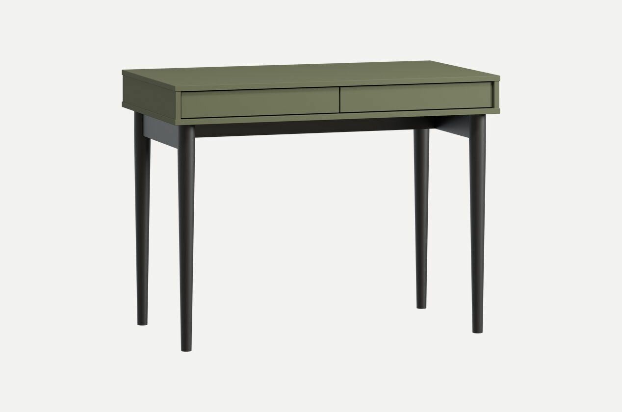 Письменный стол с ящиками Divan.ru Эльси-1 Olive, 100х55х76 см, зеленый