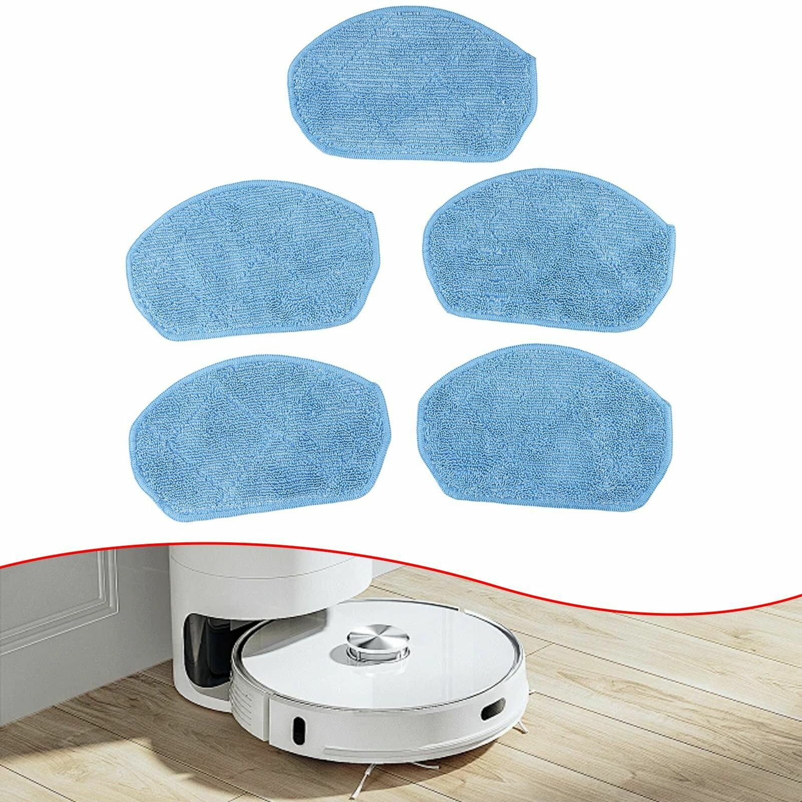 2/5 комплектов тряпок для уборки для робота-пылесоса VCR04W для Midea