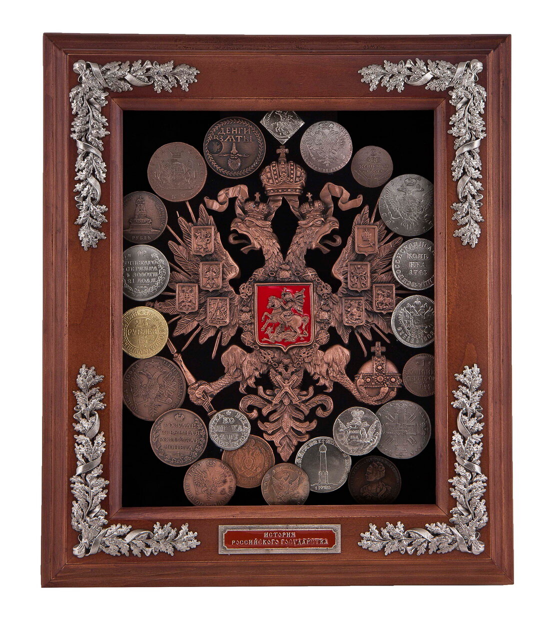 Панно (старые монеты) мал. 34х30х4 см. ПГИ-202мал