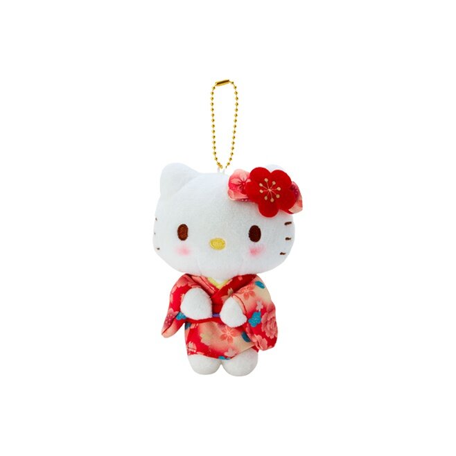 Санрио Hello Kitty Градиентный Кимоно Милый Стиль Кукла Плюшевый Украшение 12 см Длина Тела