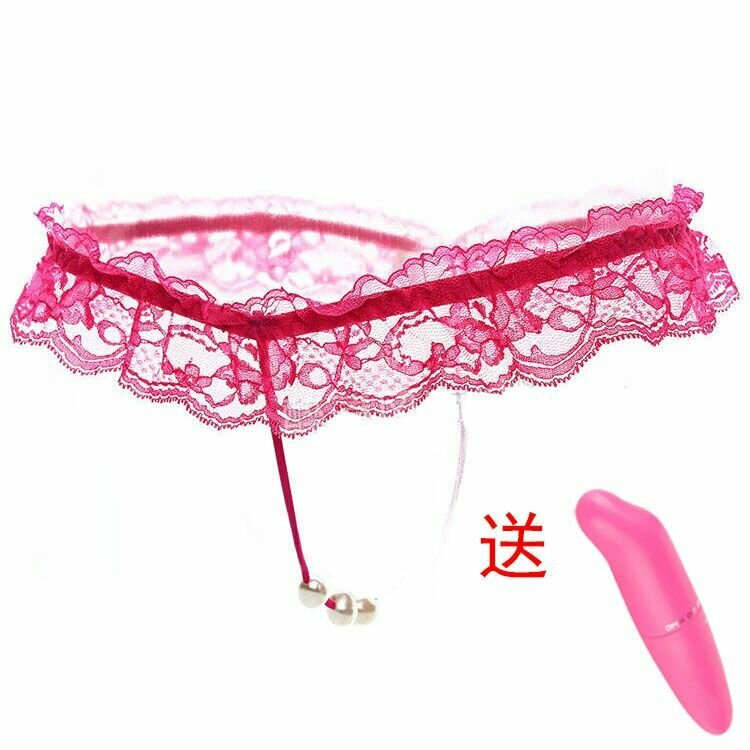 Женские сексуальные трусики с массажем жемчугом, кружевные, без промежности, легко надевать, экстремальное соблазнение
