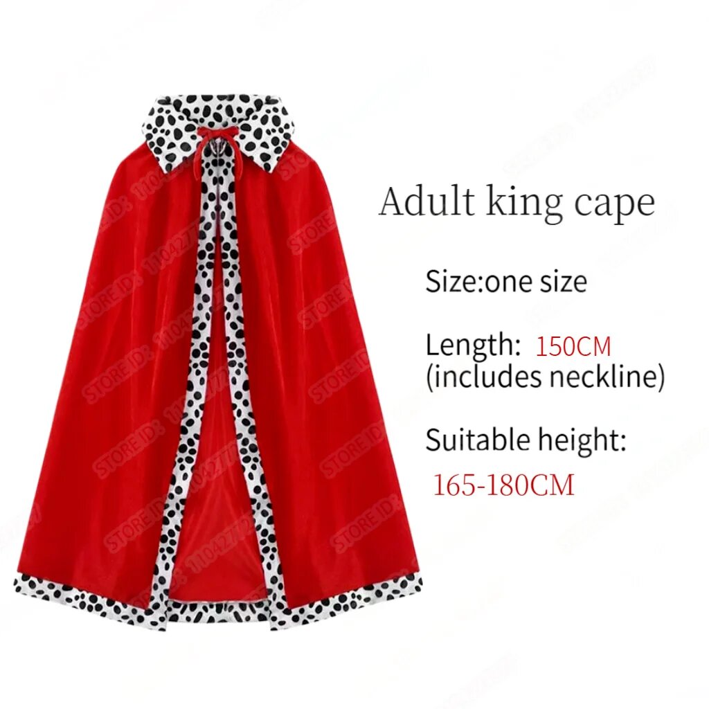 Костюм Принца Красный Плащ Полиэстер For Adult-150cm