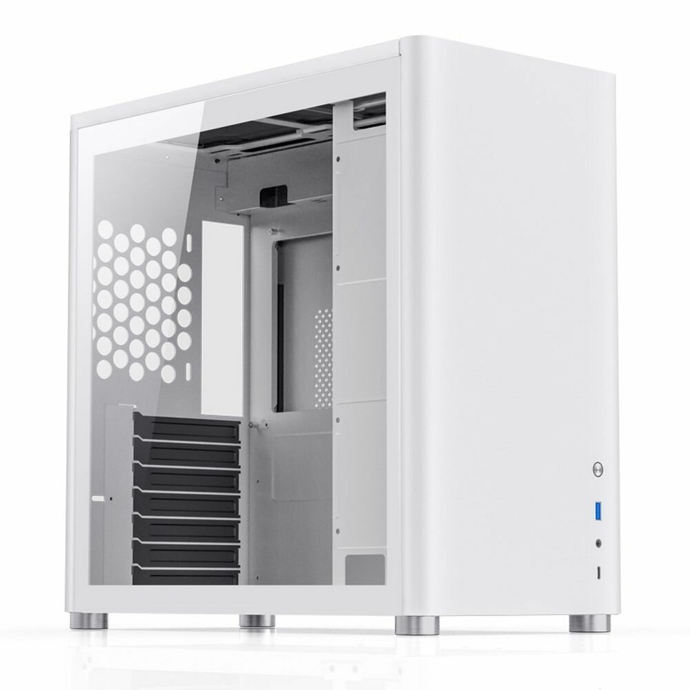 Корпус JONSBO D40 White без БП, боковая панель из закаленного стекла, mini-ITX, micro-ATX, ATX, белый