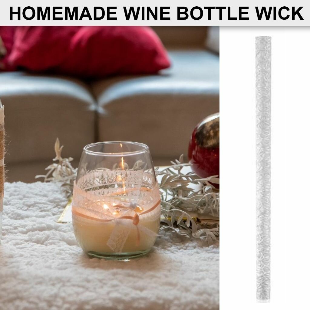 24 шт, сменные фитили для факелов, длина 13,8 дюйма, 1/2 дюйма из стекловолокна бутылки вина, масляная лампа, садовый светильник