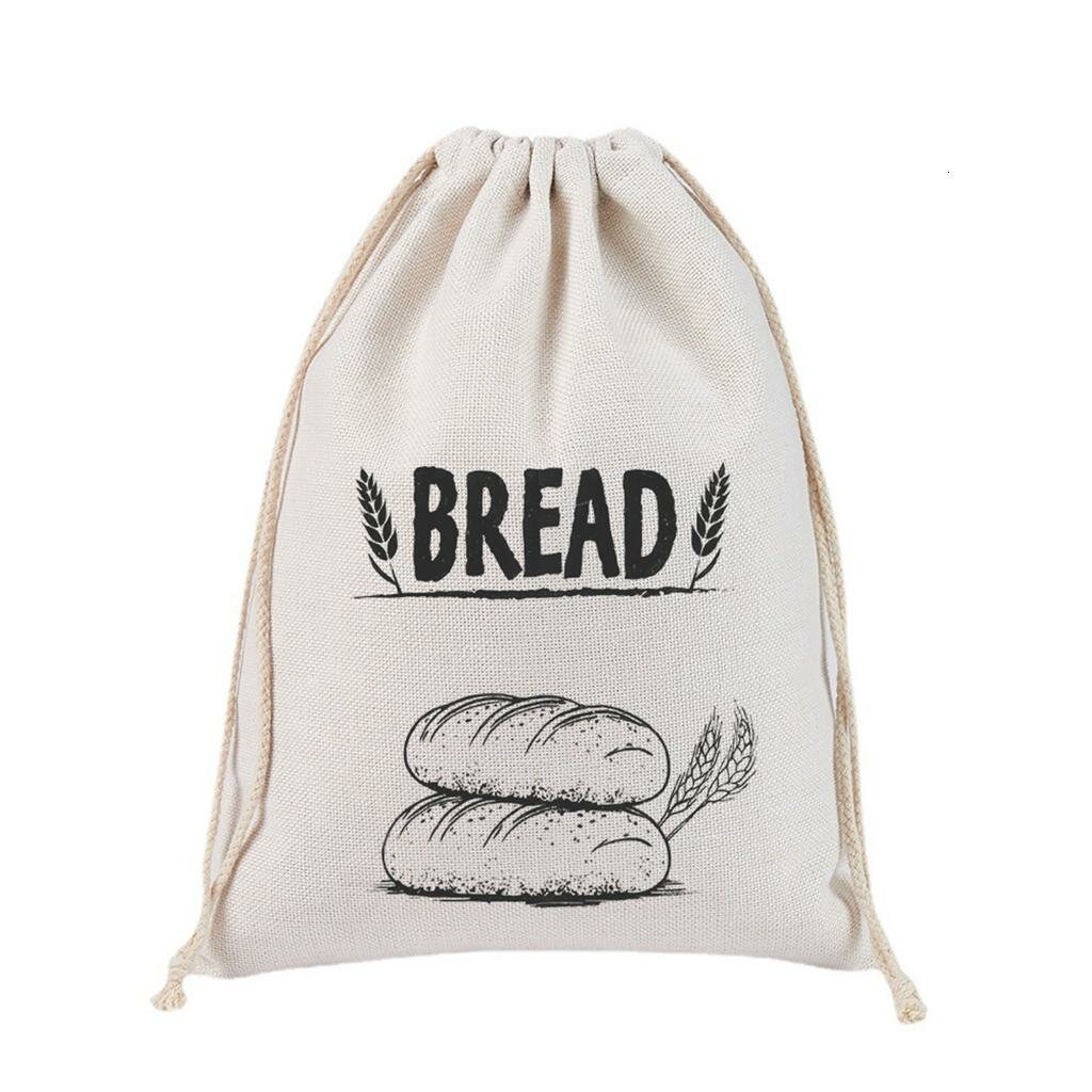 Льняной мешок с завязками для хранения, Образец 1