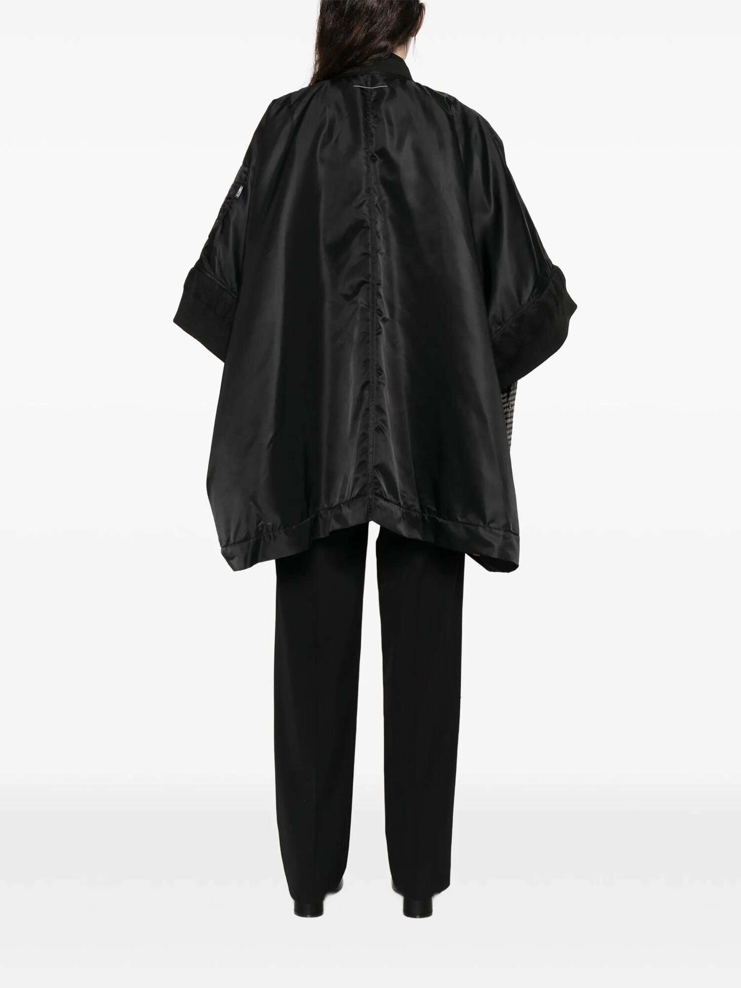 Куртка MM6 Zip-fastening jacket, размер 38, black/black — фото 1