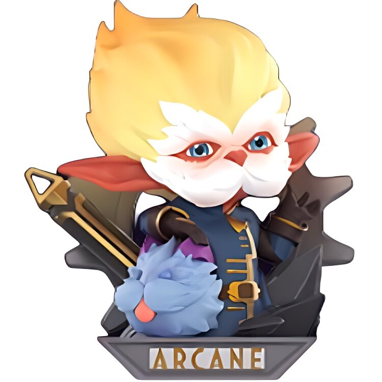 Фигурка унисекс POP MART League of Legends: Arcane Джинкс, Confirmed-Black Dinge (Open)