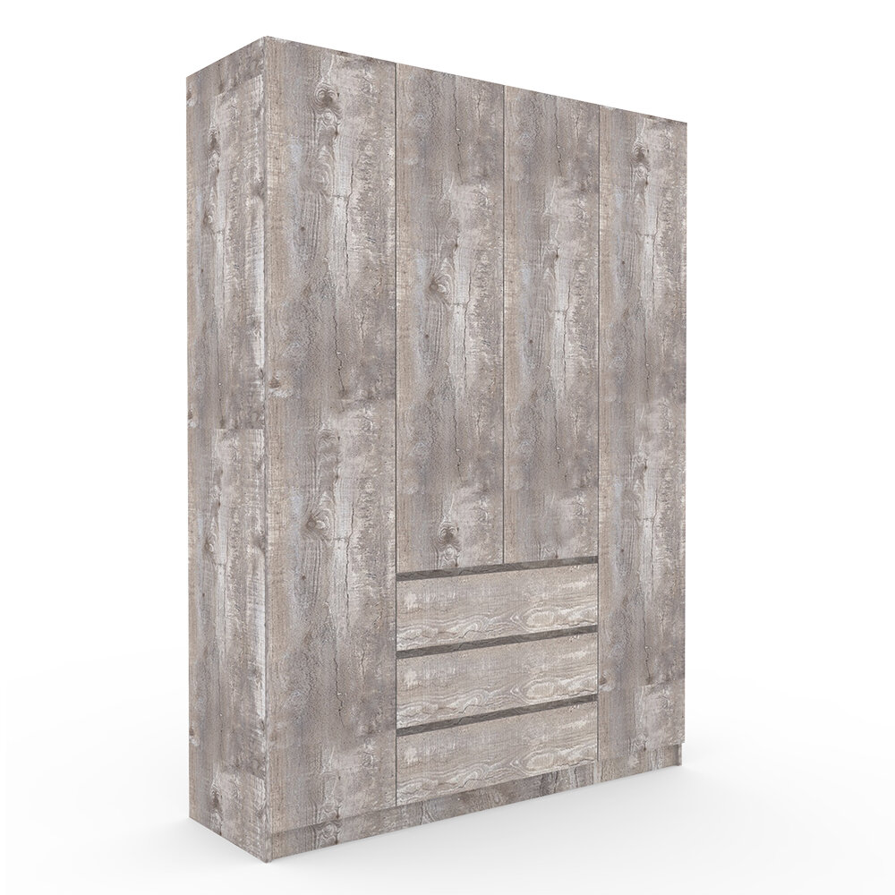 Шкаф распашной КарИВи 160.1 160x220 Бетон