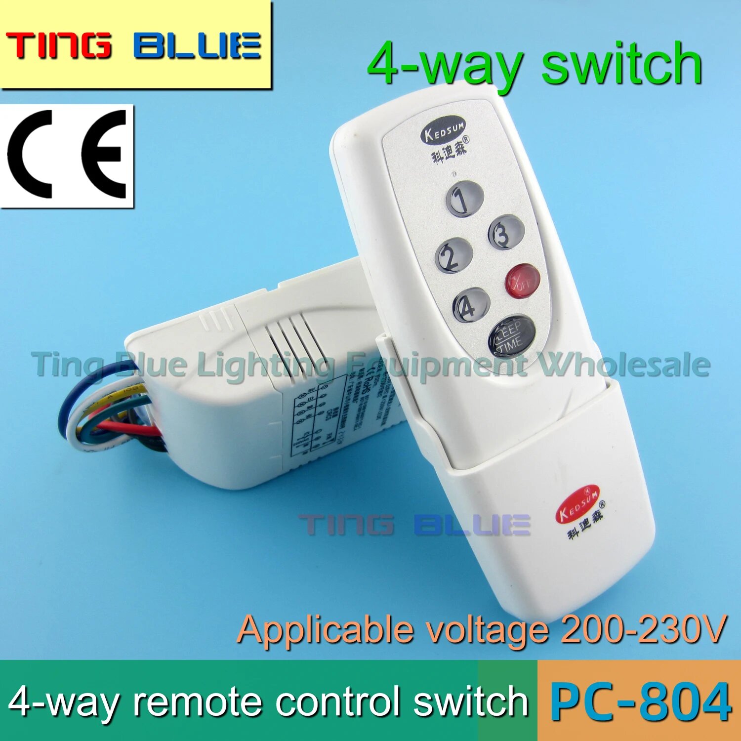 RGB-контроллер Codizon TB-TC801/PC802/803/804 синего цвета 220В 4-way switch(PC-804)