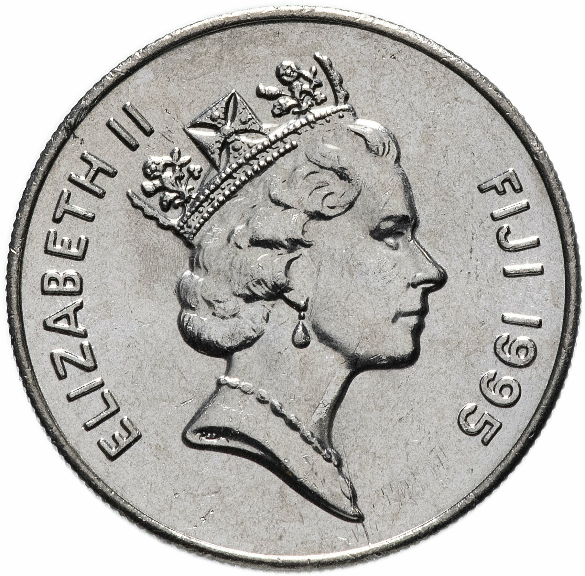 Фиджи 10 центов cents 1995, Сталь, в сохранности UNC