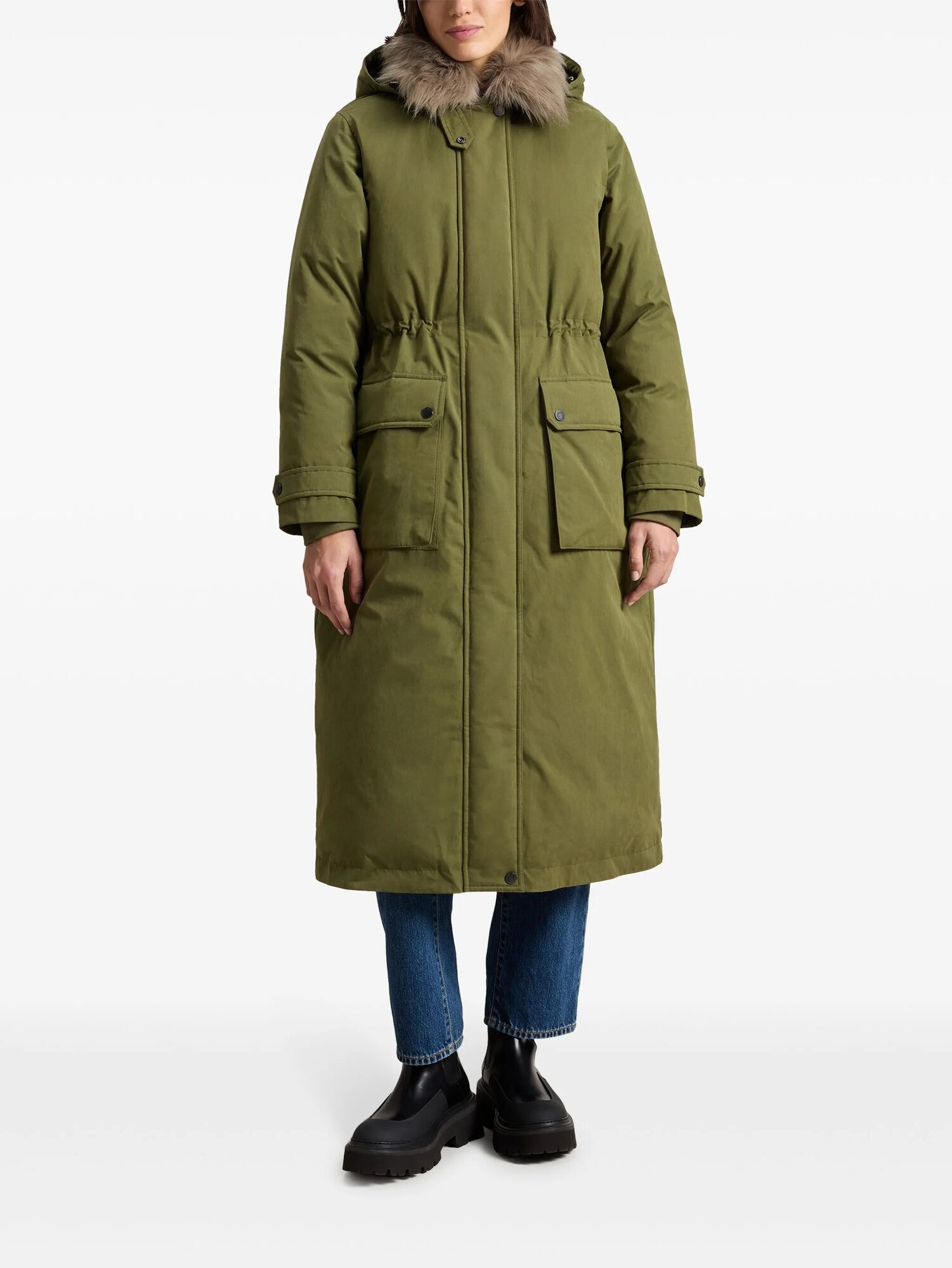 Парка Woolrich, размер XL, зеленый, — фото 1