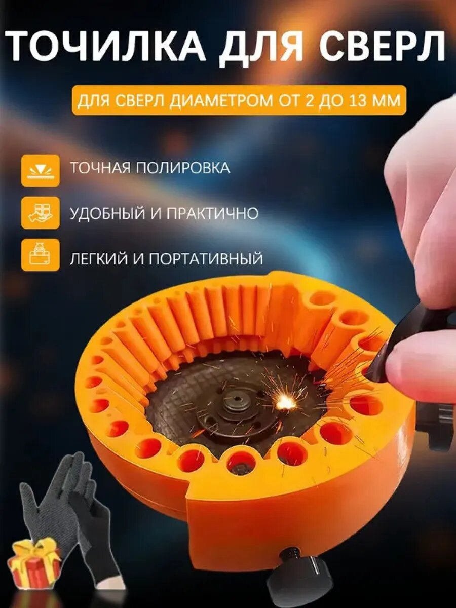 Насадка для заточки сверл, быстрая и точная заточка. Точилка д