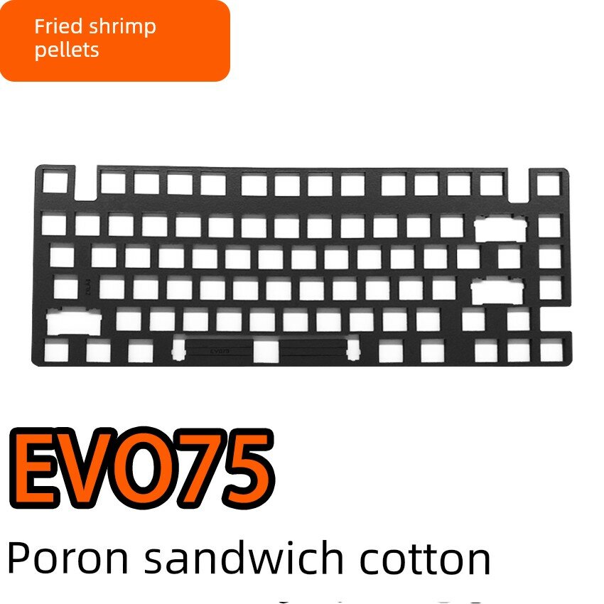 Механическая клавиатура TickType EVO75, комплект звукоизоляции включает в себя звукоизоляционную прокладку Rogers PORON