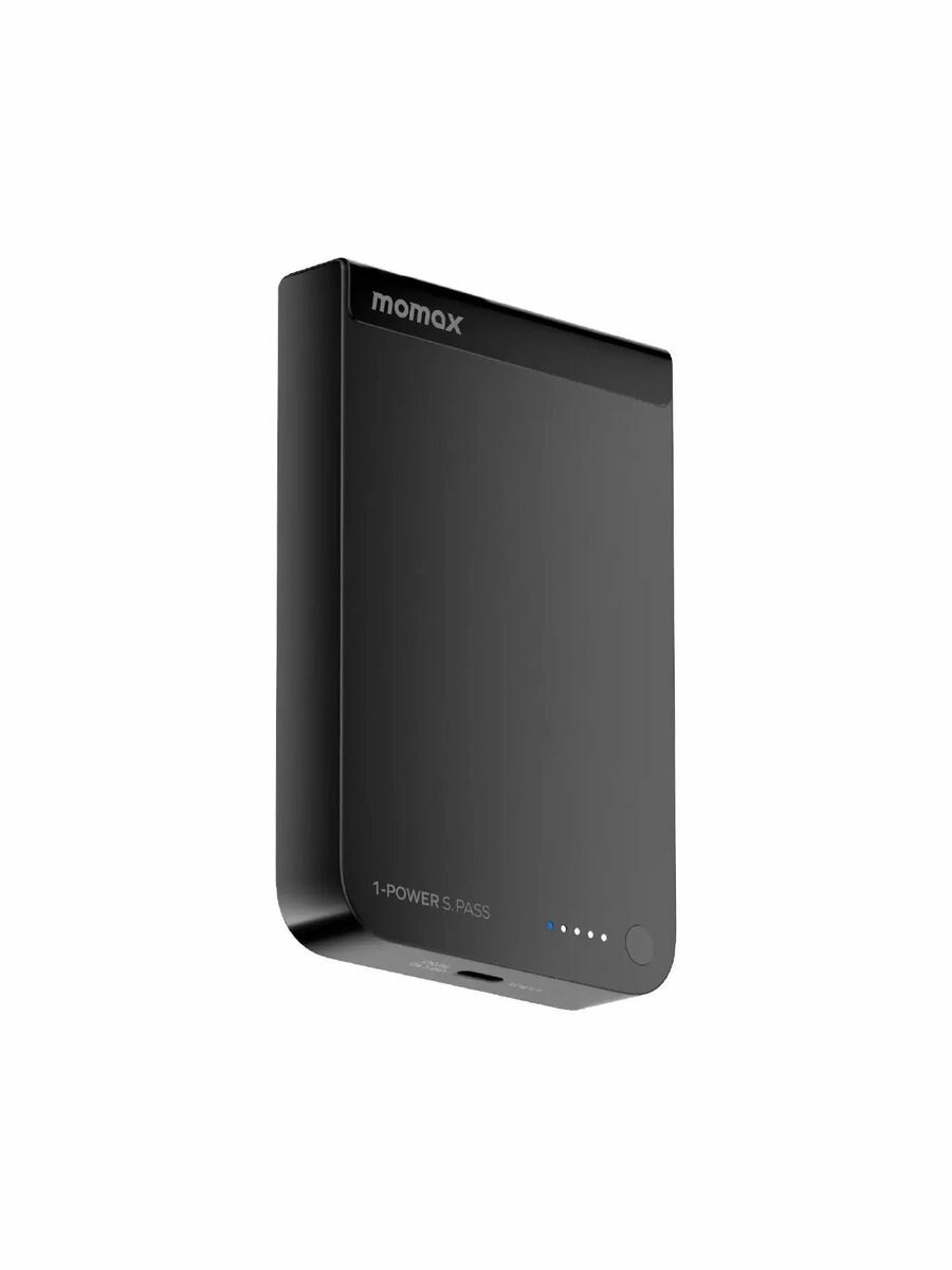Беспроводной дополнительный аккумулятор (MagSafe) Momax 1-Power S.Pass Qi2 10000 Ультратонкий Black