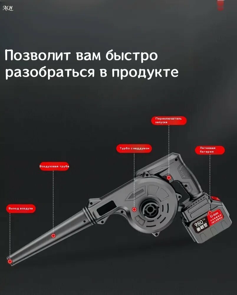 Воздуходувка,220Вт — фото 1