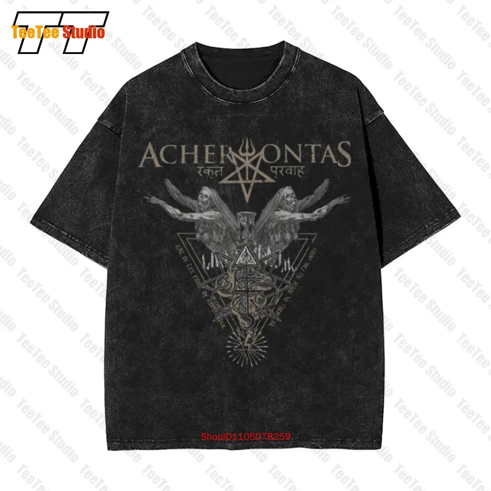Acherontas - винтажная футболка большого размера Sorcery And The Apeiron Nightbringer VMYS
