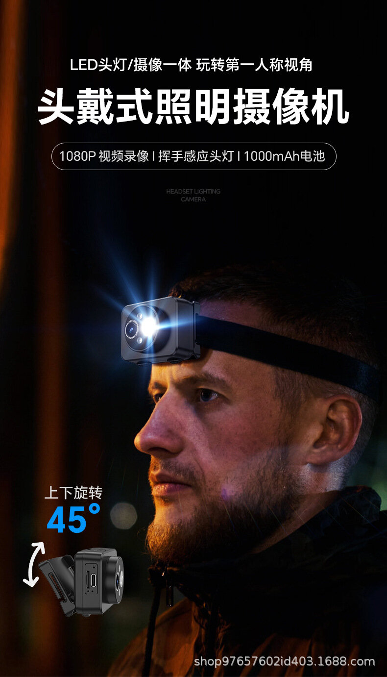 Камера для домашних животных кошек и собак, головная HD-камера для активного отдыха, оборудование для езды на улице, спортивная камера с широким углом обзора