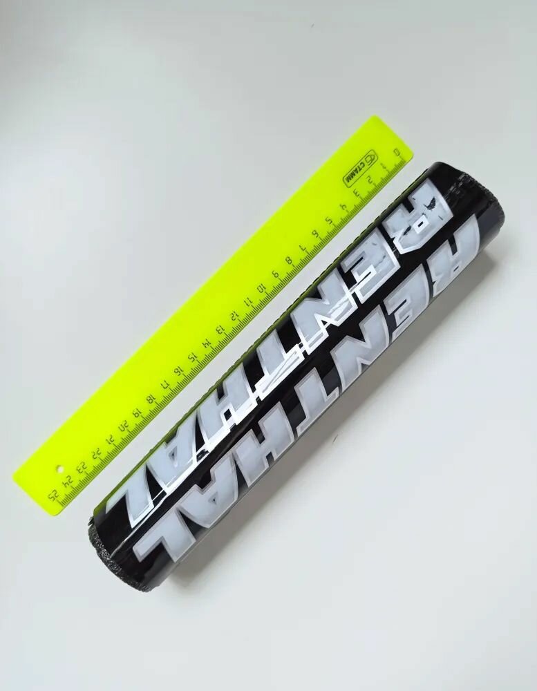 Защита на руль мотоцикла питбайк, подушка руля красная