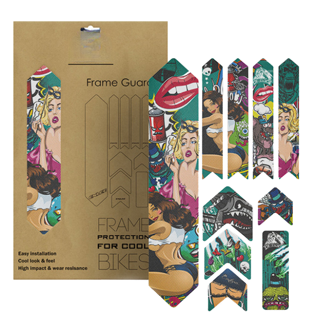 Защитная плёнка для рамы велосипеда Mountain наклейка водонепроницаемая UV защита предотвращает царапины, цвет: разноцветный, материал: ПВХ, количество: 1 набор, вес: approx. 88г/3.1 унции