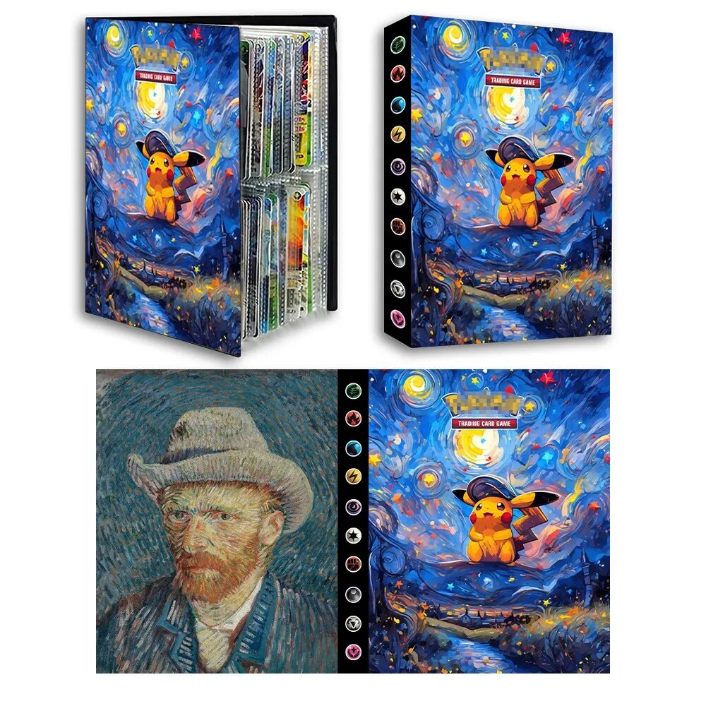 Альбом для карт Bandai 240 шт. Charizard VMAX Mewtwo Van Gogh PTCG