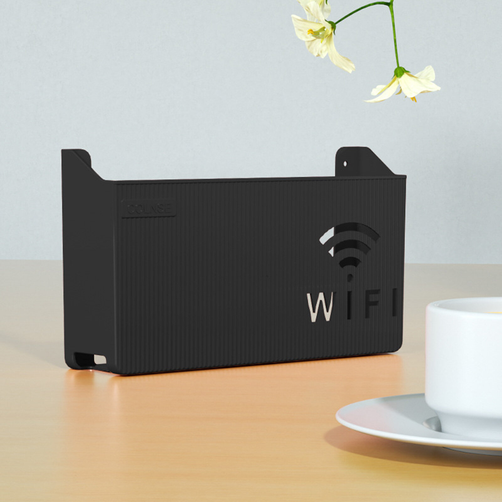 Настенный Wifi Роутер Коробка Для Хранения Кабеля Питания Плюс Проволочный Кронштейн Органайзер для Дома Спальня Гостиная Стена