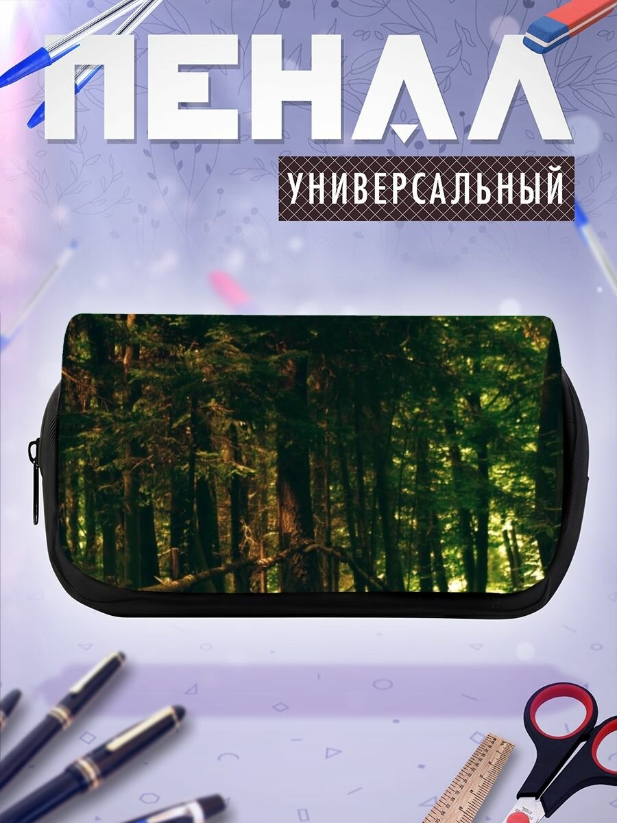 Школьный пенал дерево лес