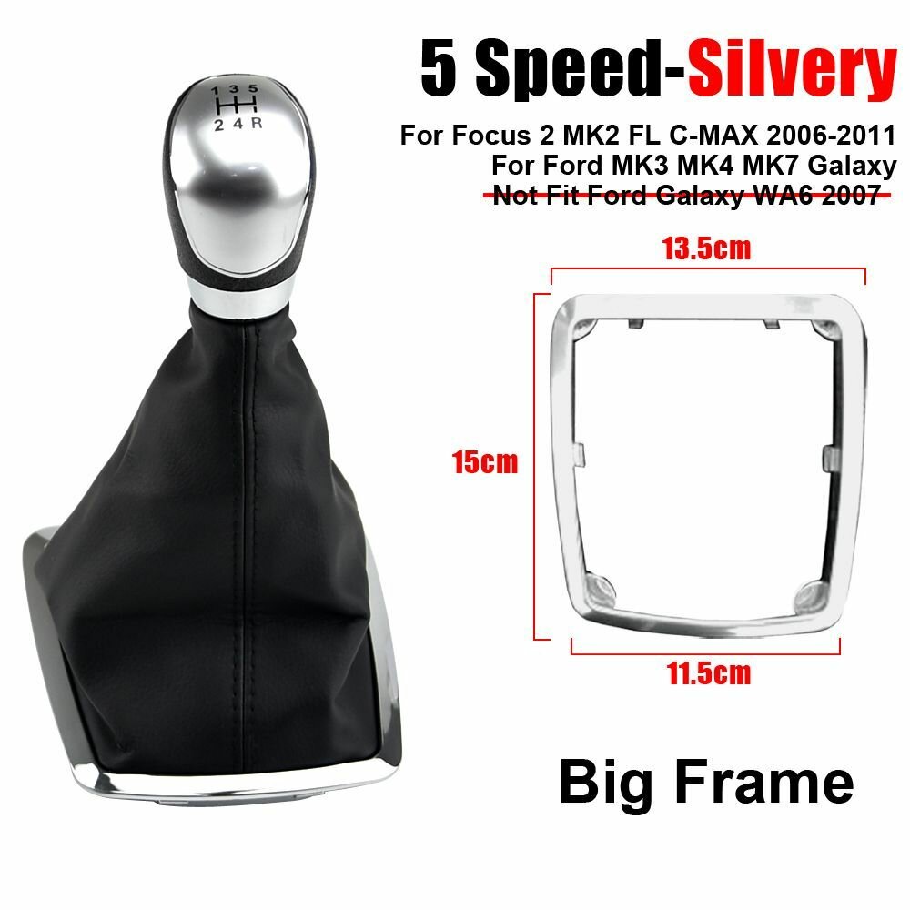 Рычаг переключения передач Кожаный чехол для гетр Для Ford Focus 2 MK2 FL C-MAX MK3 MK4 MK7 Galaxy