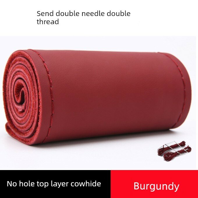 Чехол на руль для автомобилей Dongfeng Xiaokang D5D52/C31/C32/C35/C36/C37/EC36, ручная прострочка [Мягкая натуральная