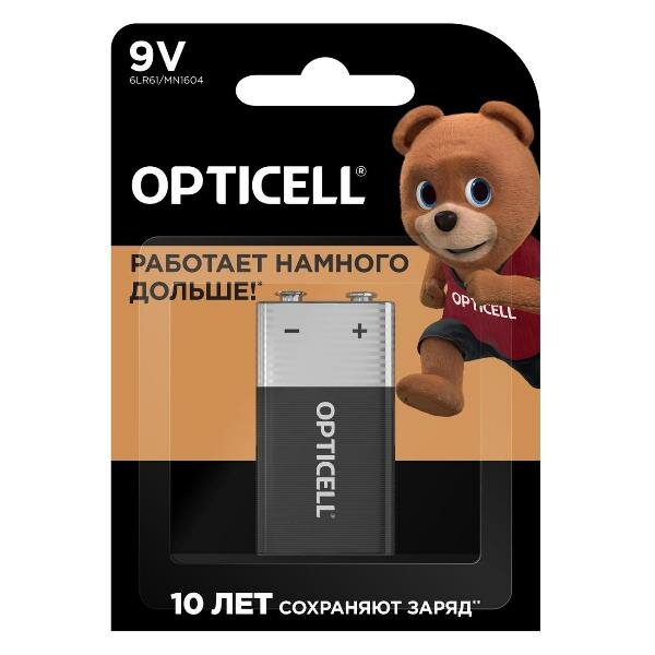 Батарея Opticell Basic Батарейка 9V 1шт