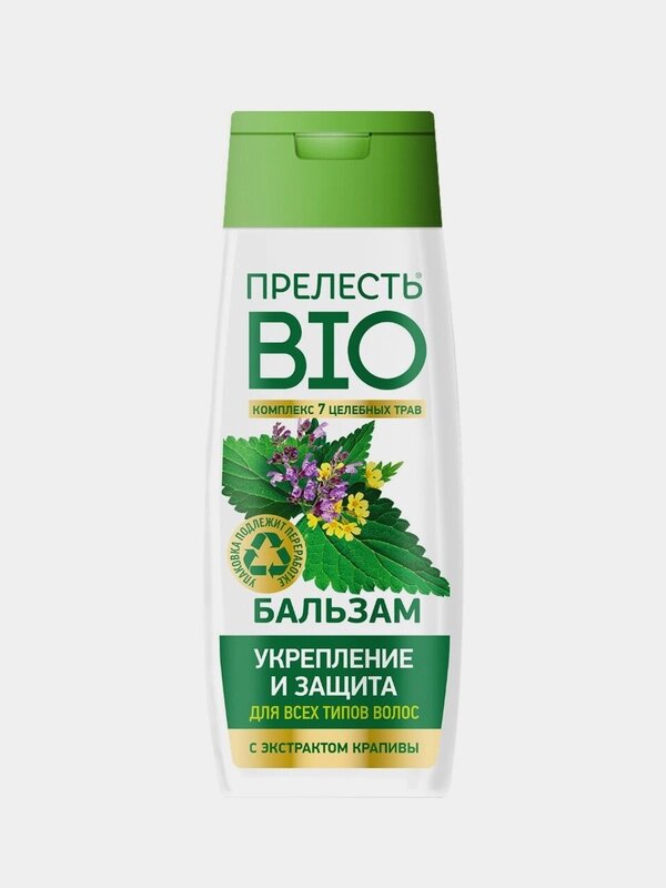 Бальзам для волос Прелесть Био "Укрепление и Защита" для всех типов волос, 250 мл