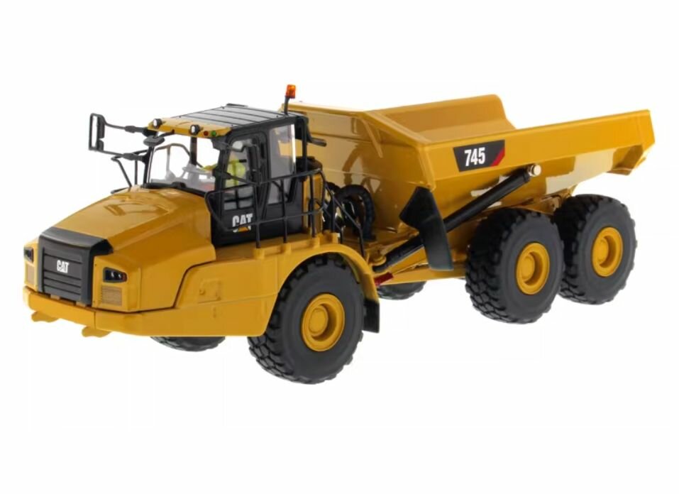 Коллекционная модель шарнирно-сочленённого самосвала Caterpillar 745 в масштабе 1:50, металлический сплав, DM 85528
