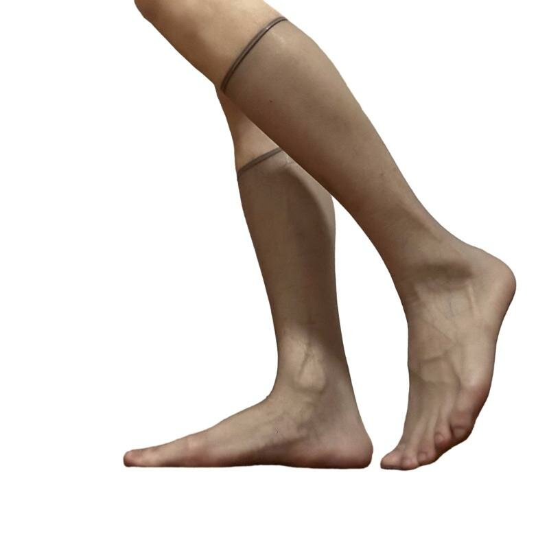 Мужские тонкие шелковые чулки, Серый