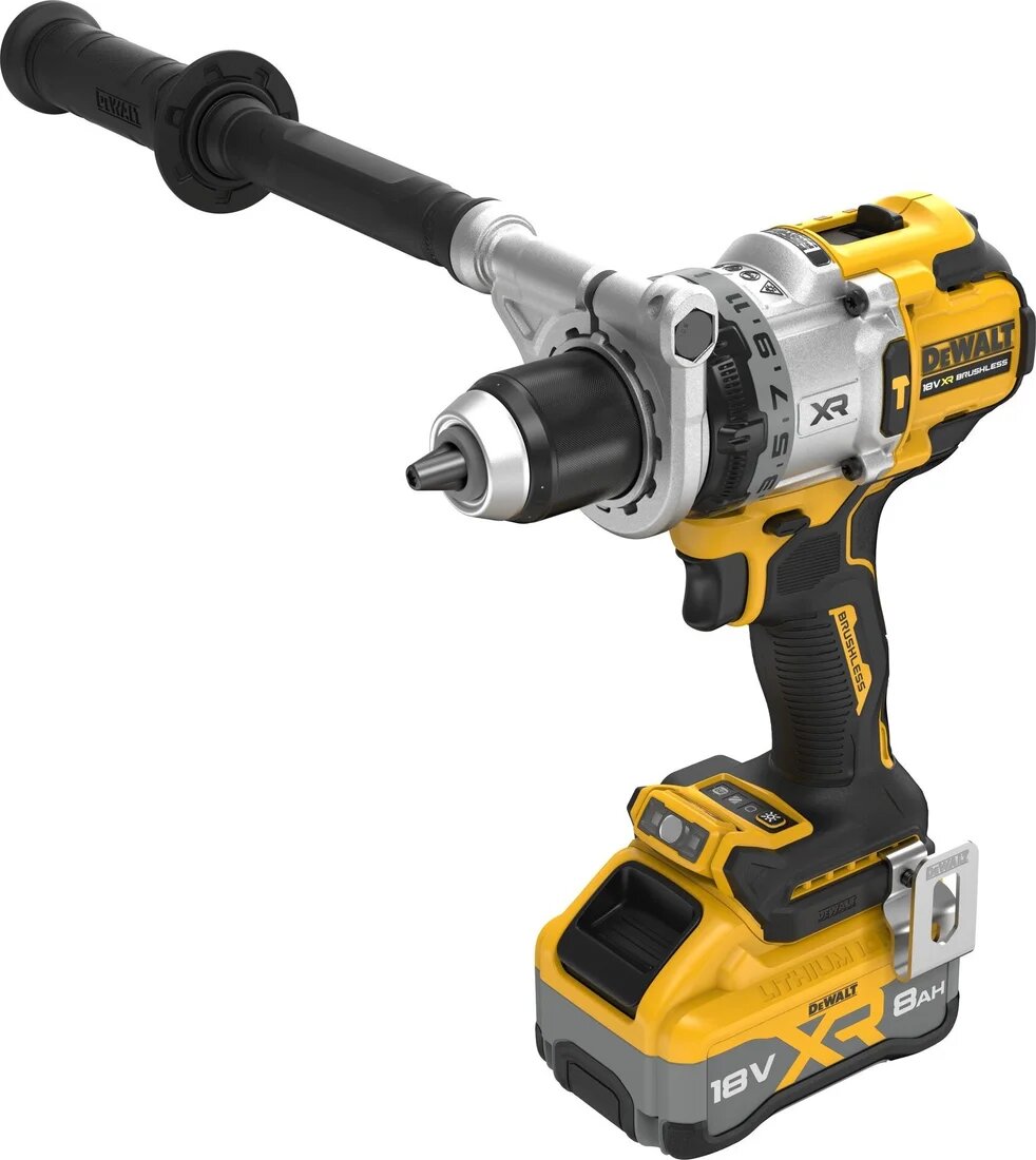 Ударная дрель-шуруповерт DeWalt DCD1007WW1T (с 1-им АКБ, кейс), 2250 об/мин, 169 Н·м