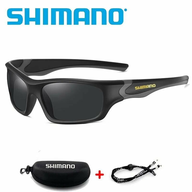 Мужские Поляризационные Солнцезащитные Очки Shimano Для Рыбалки В Коробке И Веревке