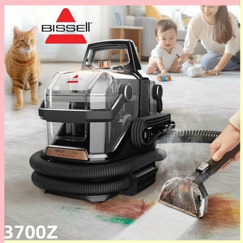 BISSELL 3700Z Моющий пылесос мощный, для химчистки дома, с контейнером и аквафильтром, проводной, 17000Kpa