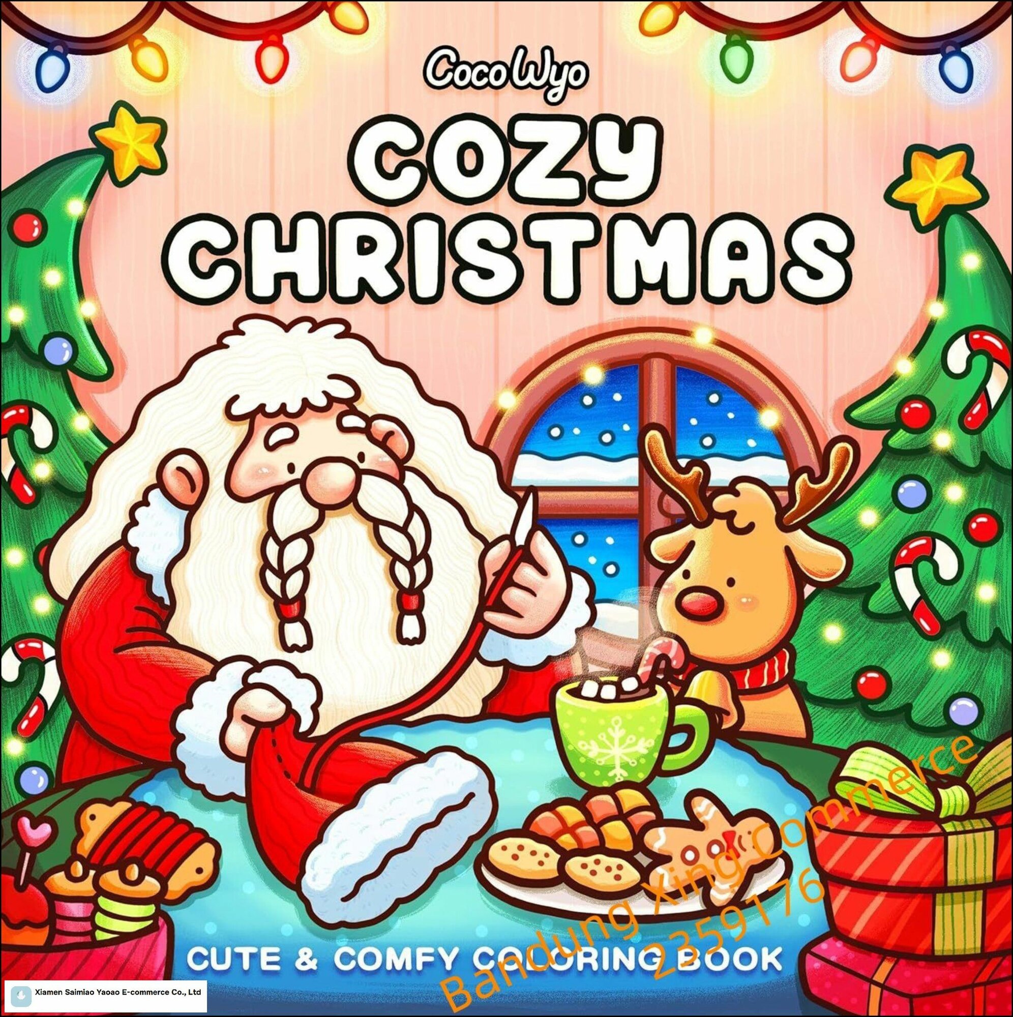 Раскраска антистресс для взрослых и подростков Coco Wyo -COZY CHRISTMAS 135